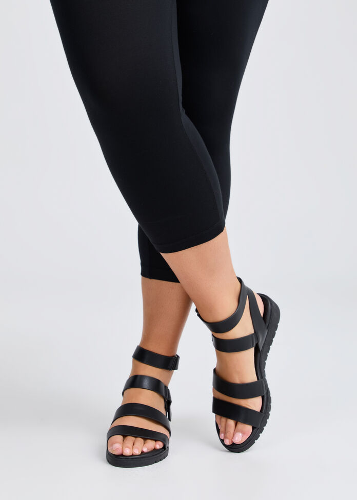 Shop Black Strappy Flex Sandal | Comfortable Shoes | Taking Shape UK