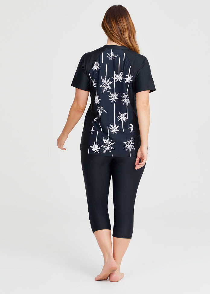 Shop Plus Size Palm Trees Rash Vest, Print | Taking Shape AU