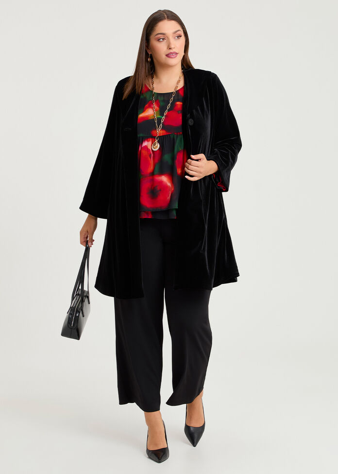 Shop Plus Size Red Rose Chiffon Top, Floral | Taking Shape AU