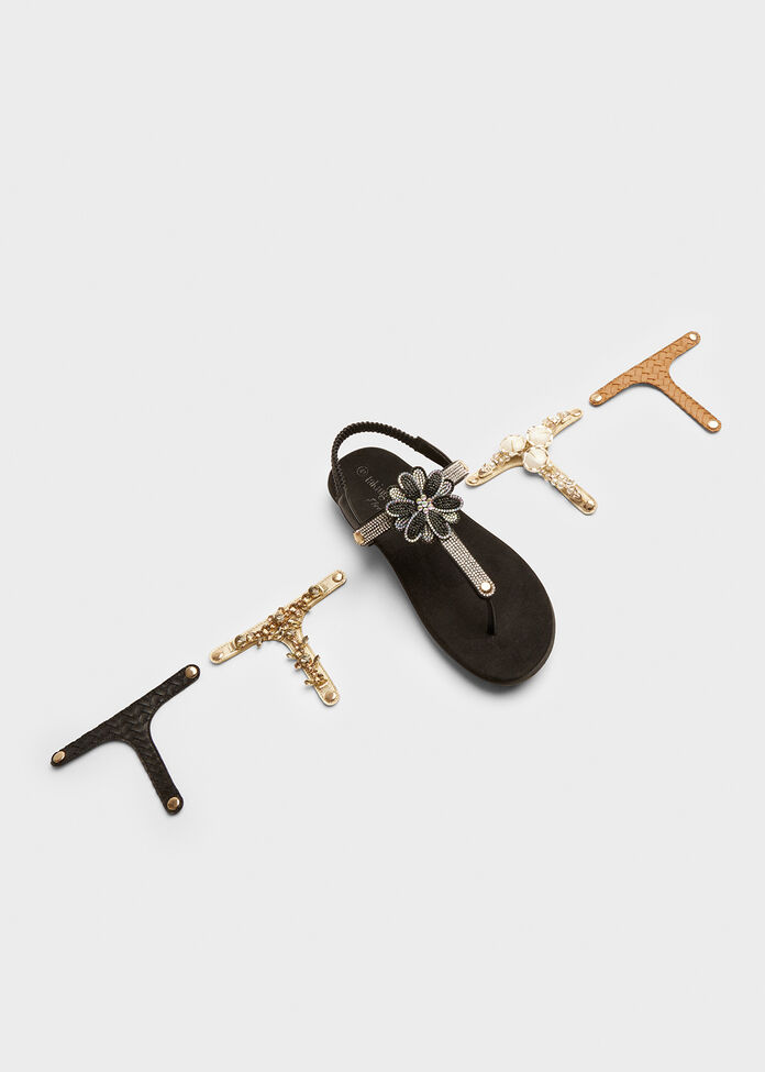 Shop Black Interchangeable Sandal Upper | Comfortable Shoes | Taking ...