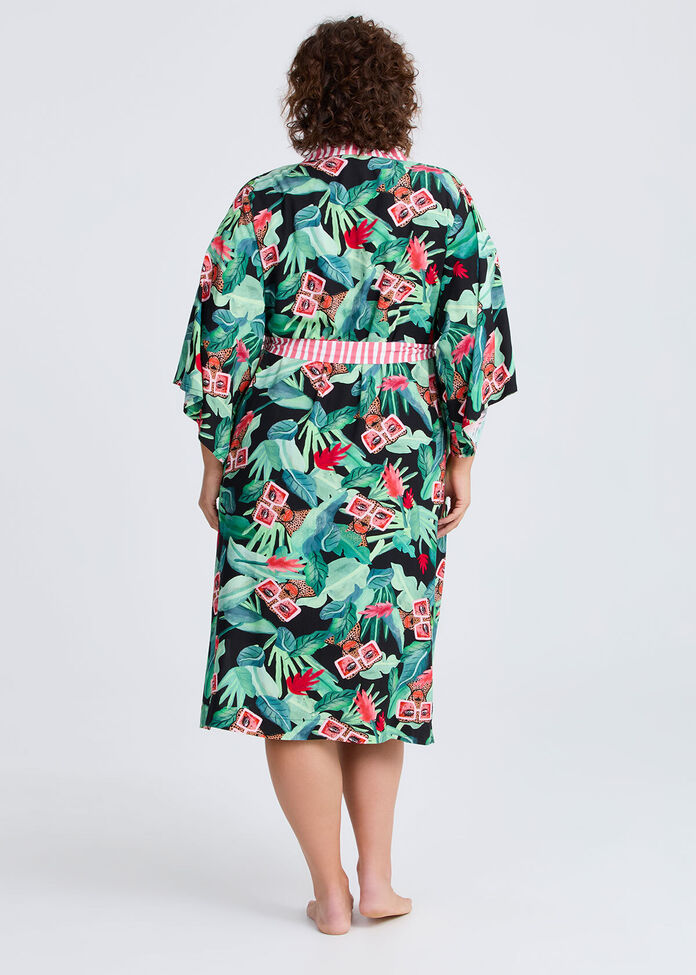 Shop Plus Size Bouffants Tropical Glam Robe, Multi | Taking Shape NZ