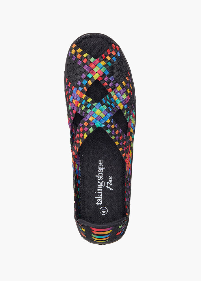 Shop Black Woven Stretch Covered Sandal | Comfortable Shoes | Taking ...