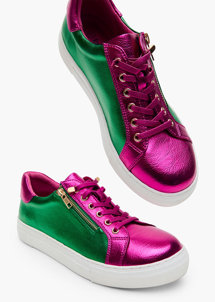 Shop Multi Coloured Metallic Multi Sneaker | Comfortable Shoes | Taking ...