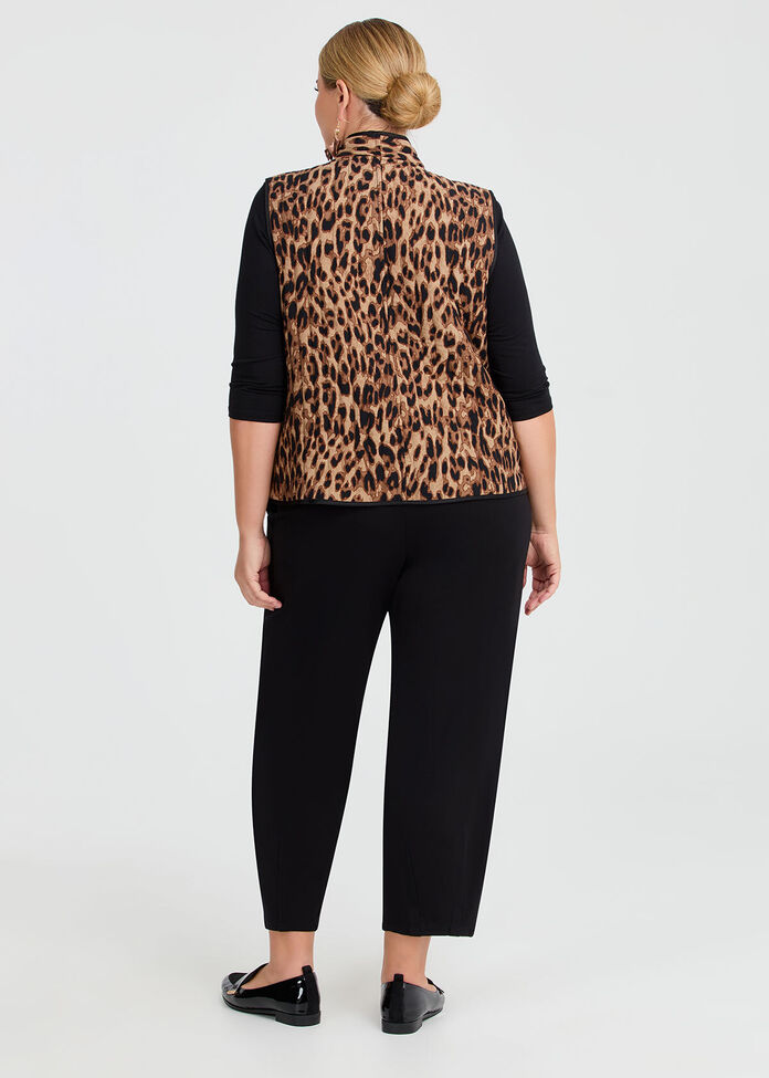 Reversible Black & Leopard Quilt Vest | Plus Size | Taking Shape AU