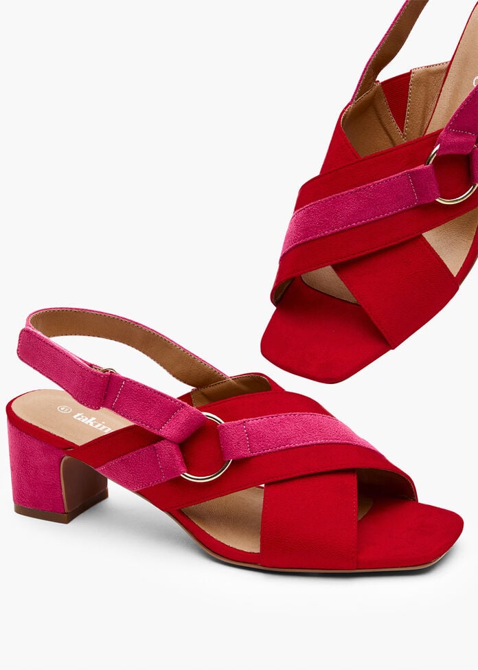 Women's Red & Pink Heeled Sandals | Taking Shape AU