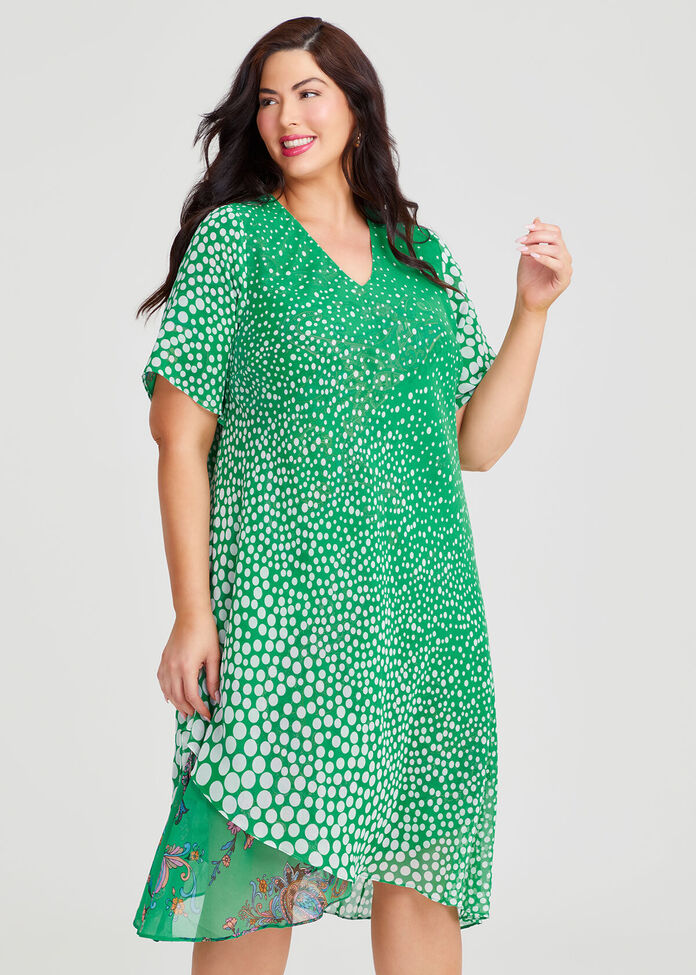 Shop Plus Size Reversible Travel Dress in Green | Taking Shape NZ