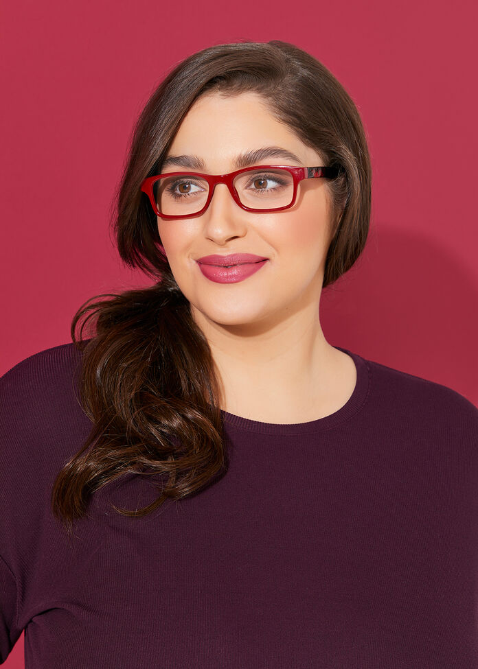Shop Red Rectangle Reading Glasses Accessories Taking Shape Au