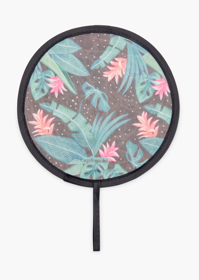 Twist Fan in Green Floral Print for Women | Taking Shape NZ
