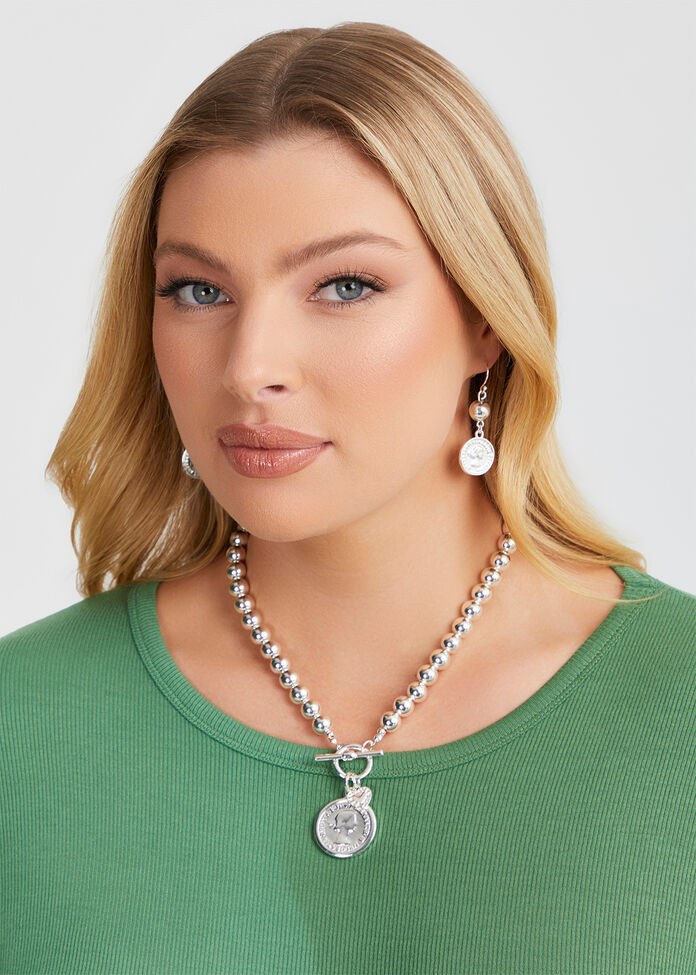 Shop Coin Earrings in Silver | Accessories | Taking Shape AU