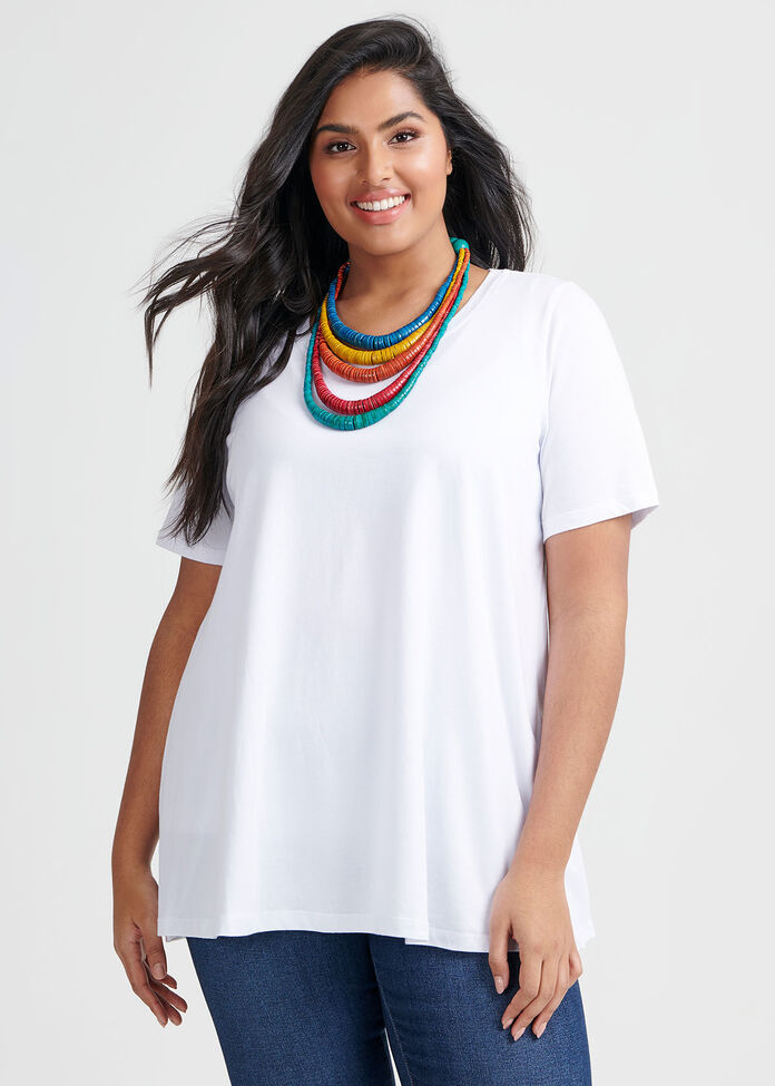 Shop Plus Size Organic Swing Tee, Black | Taking Shape AU