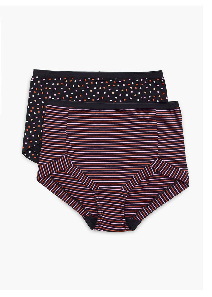 Shop Plus Size 2Pk Bamboo Basic Briefs, Multi | Taking Shape NZ