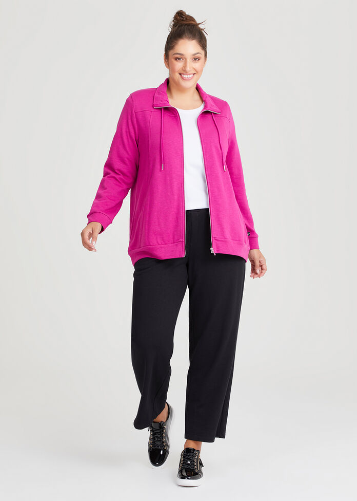 Shop Plus Size Funnel Neck Active Jacket in Black | Taking Shape AU