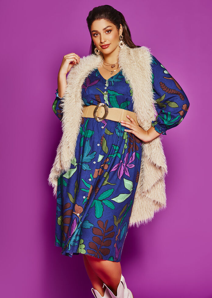 Cosy Fuzzy Vest for Women In Brown | Taking Shape NZ