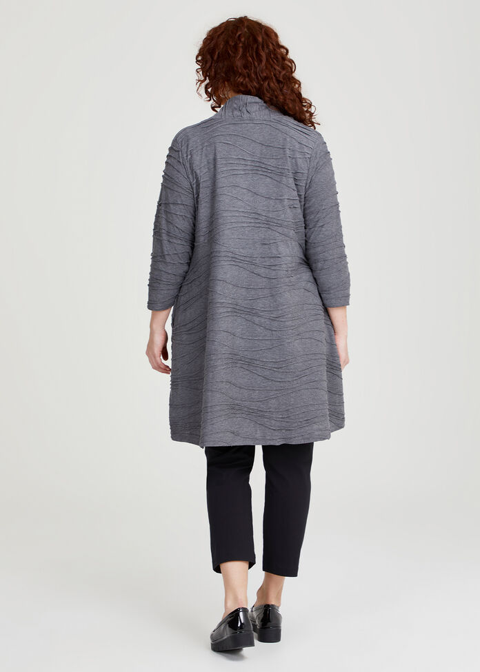 Shop Plus Size Textured Cardigan, Black | Taking Shape AU