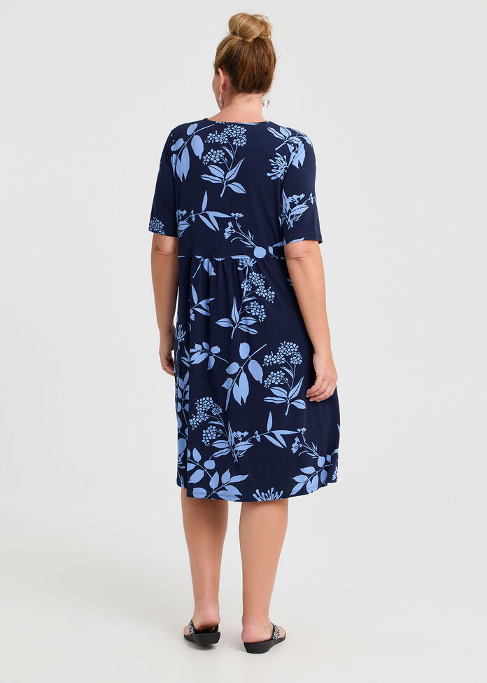Shop Plus Size Violet Everyday Empire Dress, Blue | Taking Shape AU
