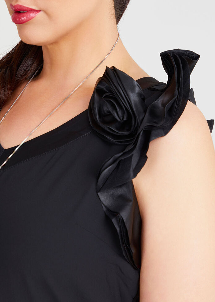 Shop Plus Size Francesca Rosette Cocktail Dress, Black | Taking Shape AU