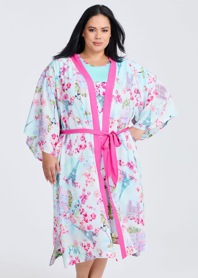 Shop Plus Size Paris Bloom Robe, Multi | Taking Shape AU
