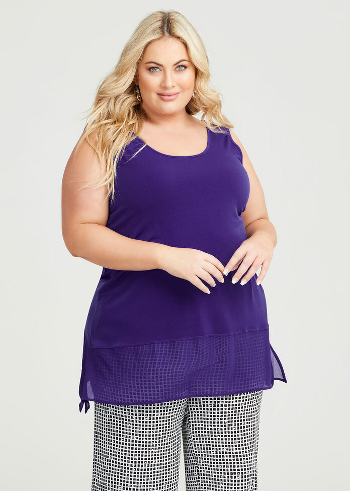 Shop Plus Size Luna Eternal Tank in Purple | Taking Shape AU