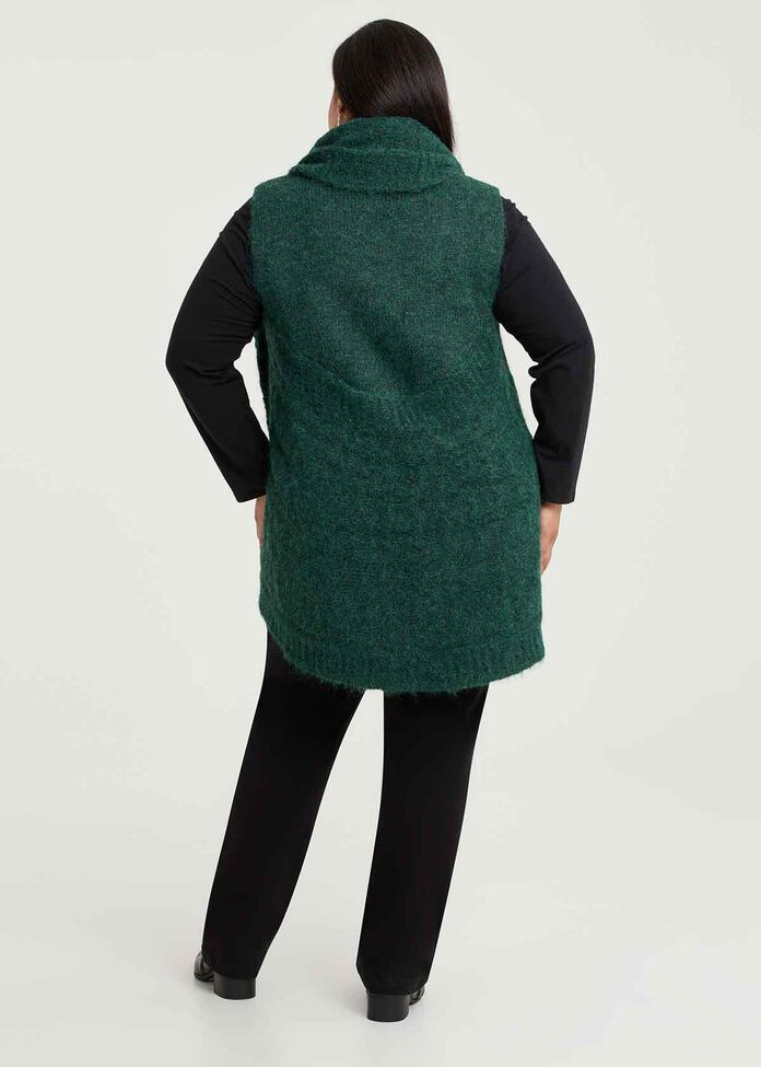 Shop Plus Size Mottled Cascading Vest, Green | Taking Shape AU