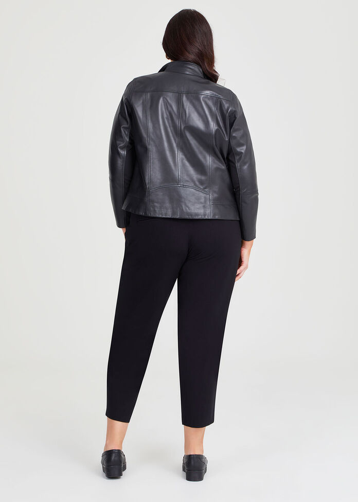 Shop Plus Size Leather Liza Jacket, Black | Taking Shape AU