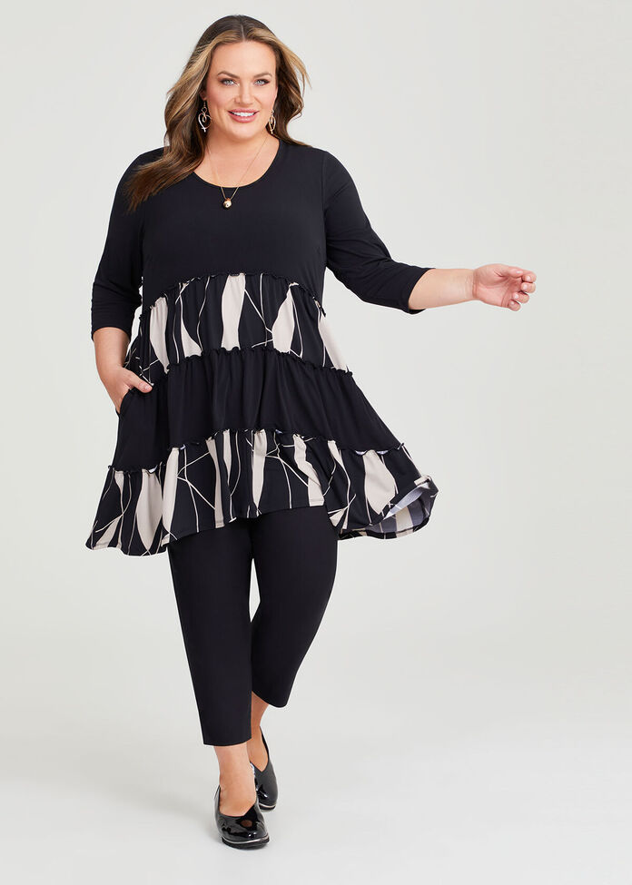Shop Plus Size Tier Layer Spliced Tunic, Multi | Taking Shape AU