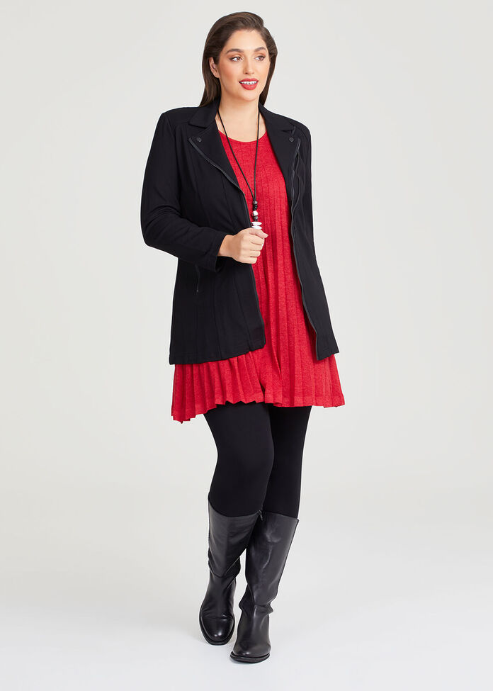 Shop Plus Size Sunray Pleated Tunic, Black | Taking Shape AU