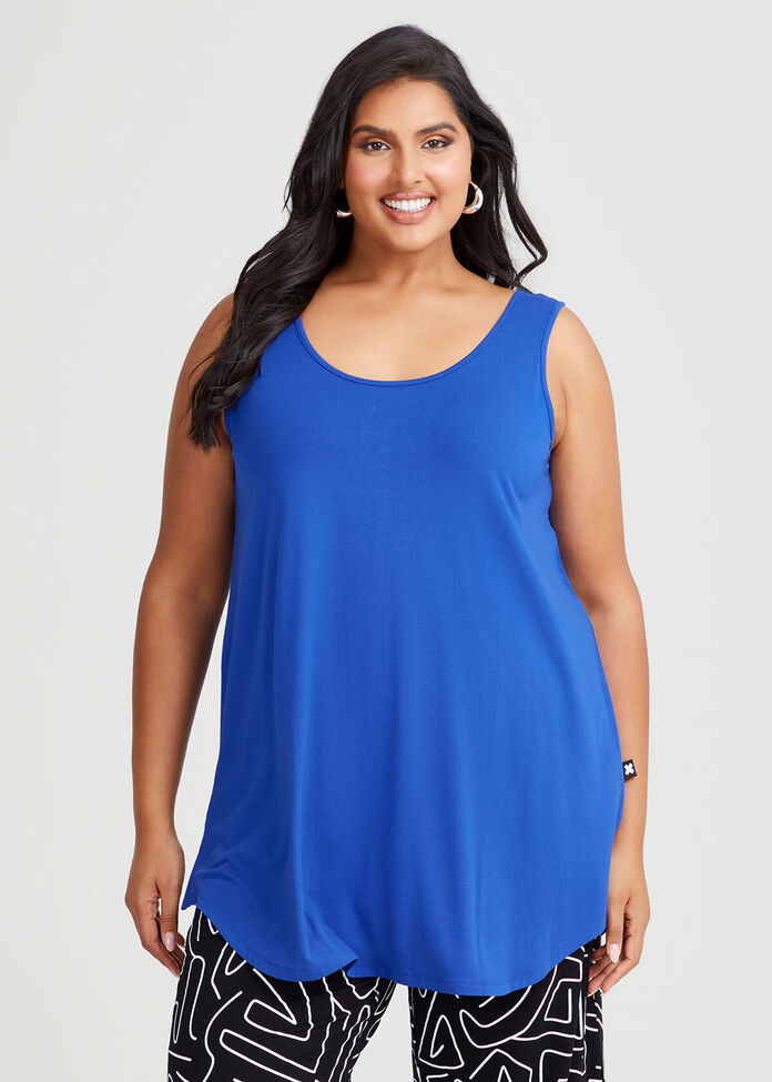 Plus Size Natural Favourite Tank in Bright Blue | Taking Shape AU