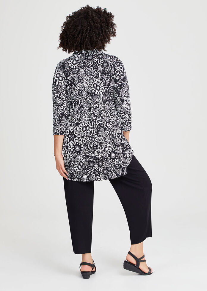 Shop Plus Size Revival Paisley Swing Tunic, Black | Taking Shape AU