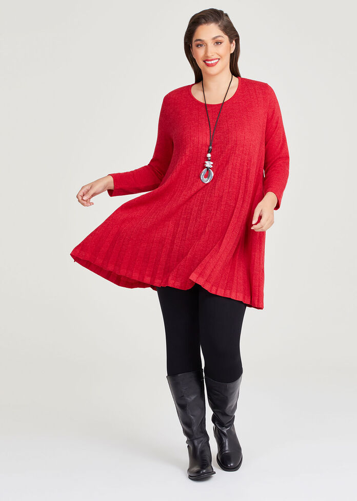 Shop Plus Size Sunray Pleated Tunic, Black | Taking Shape AU