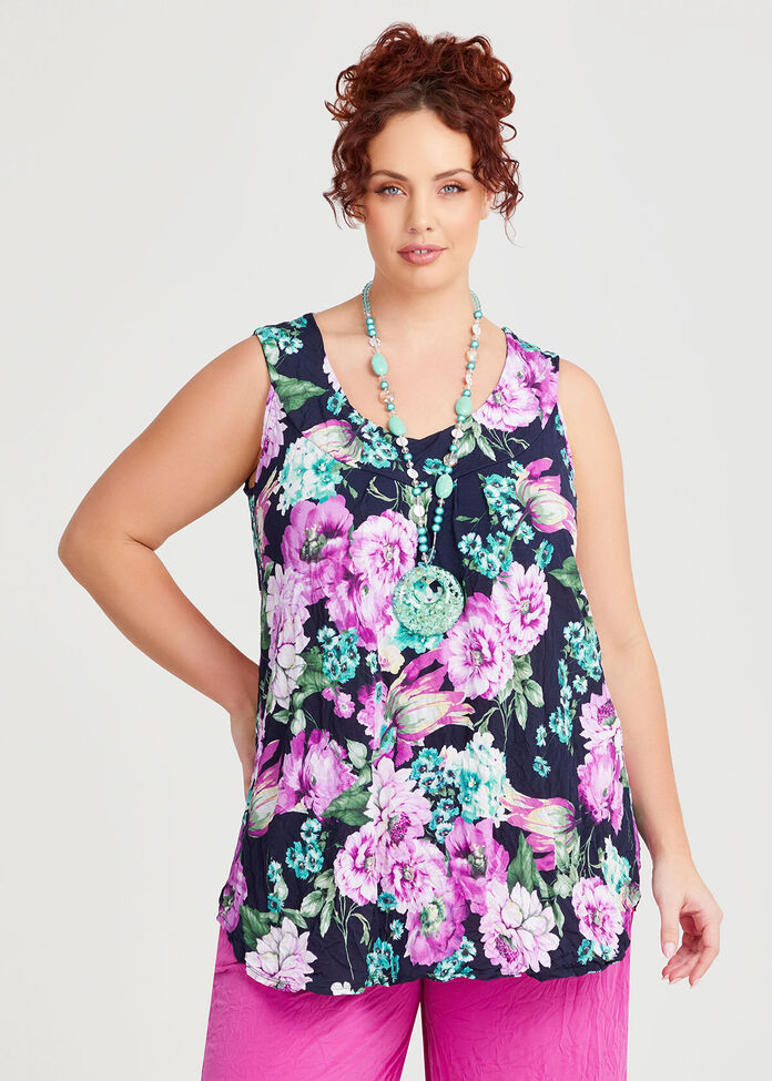 Shop Plus Size Crushed Tank, Pink | Taking Shape AU