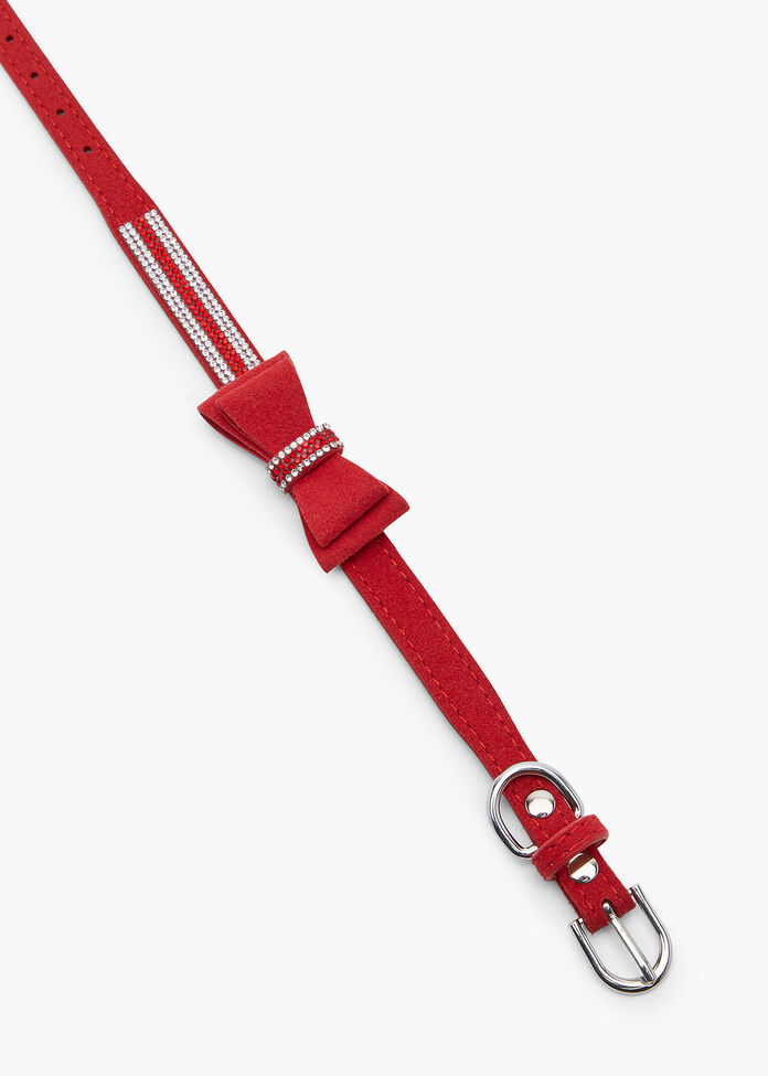 Shop Red Bling Bow Collar in Red | Accessories | Taking Shape AU