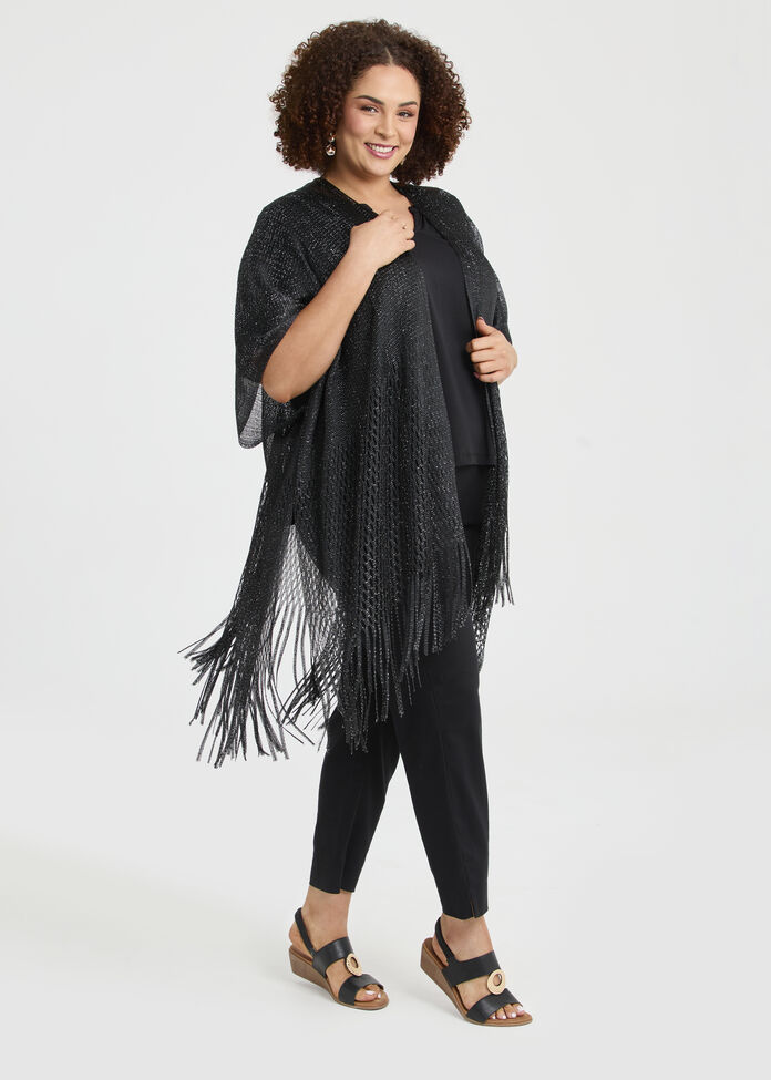 Shop Shiny Metallic Cape in Black | Accessories | Taking Shape AU
