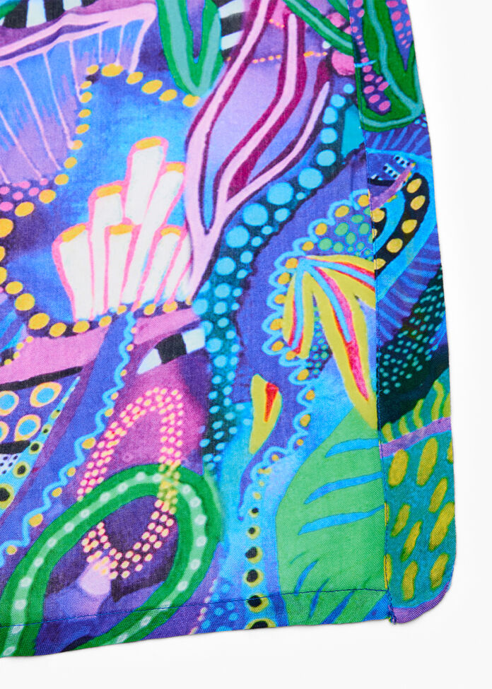 Shop Ocean Print Cape Kimono in Blue | Accessories | Taking Shape AU