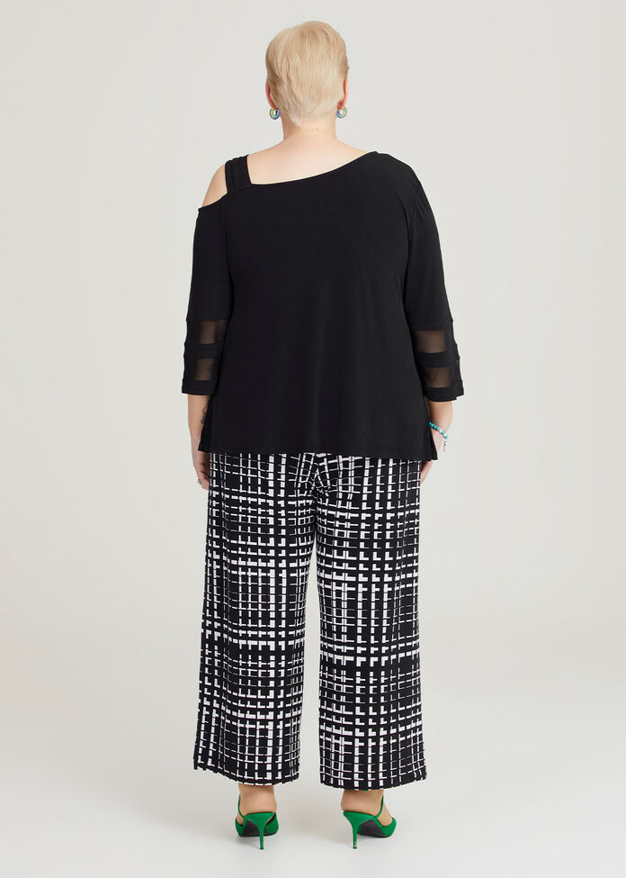 Shop Plus Size Cold Shoulder Chain Top, Black | Taking Shape AU