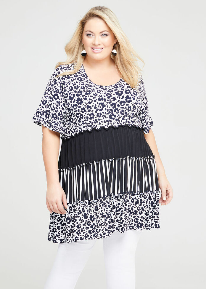 Shop Plus Size Animal Tier Layer Tunic, Multi | Taking Shape AU