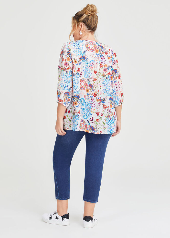 Shop Plus Size Natural Spring Bloom Top, Multi | Taking Shape AU