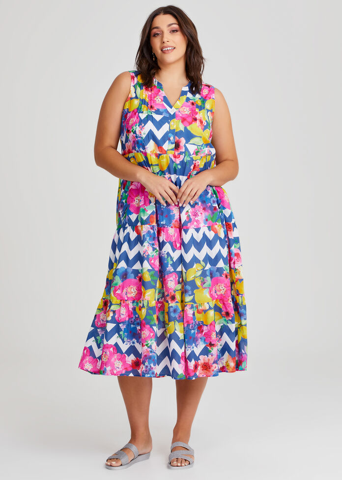 Shop Plus Size Cotton Floral Maxi Dress, Floral | Taking Shape UK