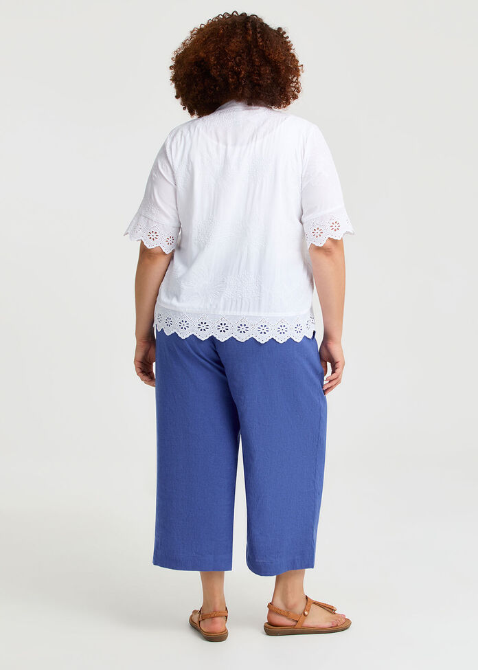 Shop Plus Size Natural Layla Embroidery Top in White | Taking Shape IE
