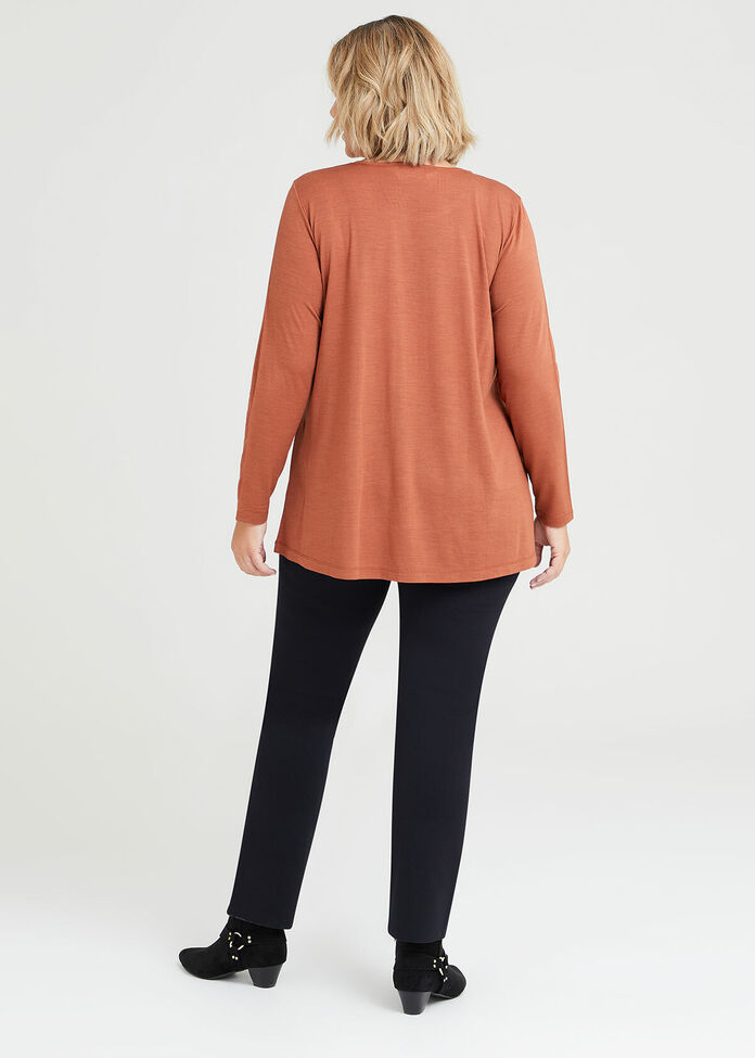 Shop Wool Bamboo Top in Brown in sizes 12 to 24 | Taking Shape