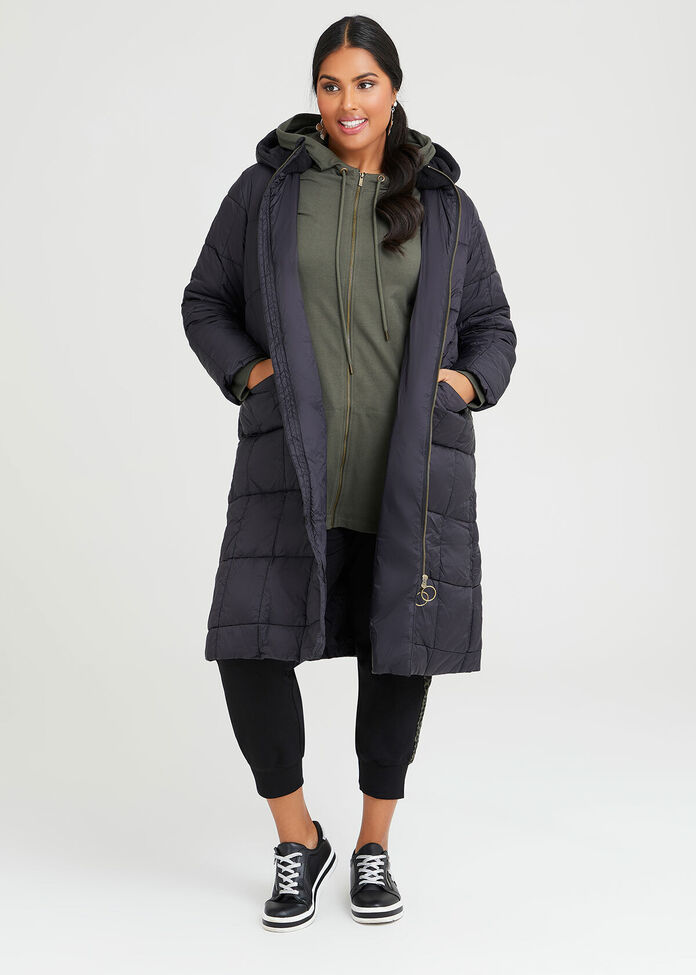 Shop Plus Size Cotton Hooded Zip Through Jacket in Green | Taking Shape AU