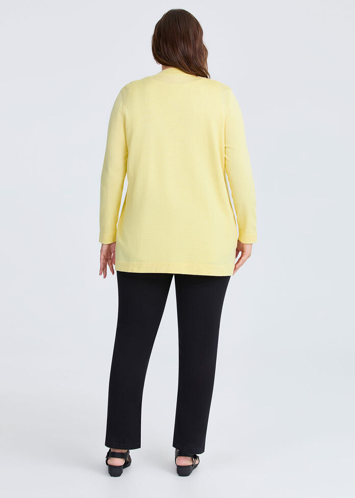 Shop Plus Size Lightweight Natural Cardigan, Yellow | Taking Shape AU