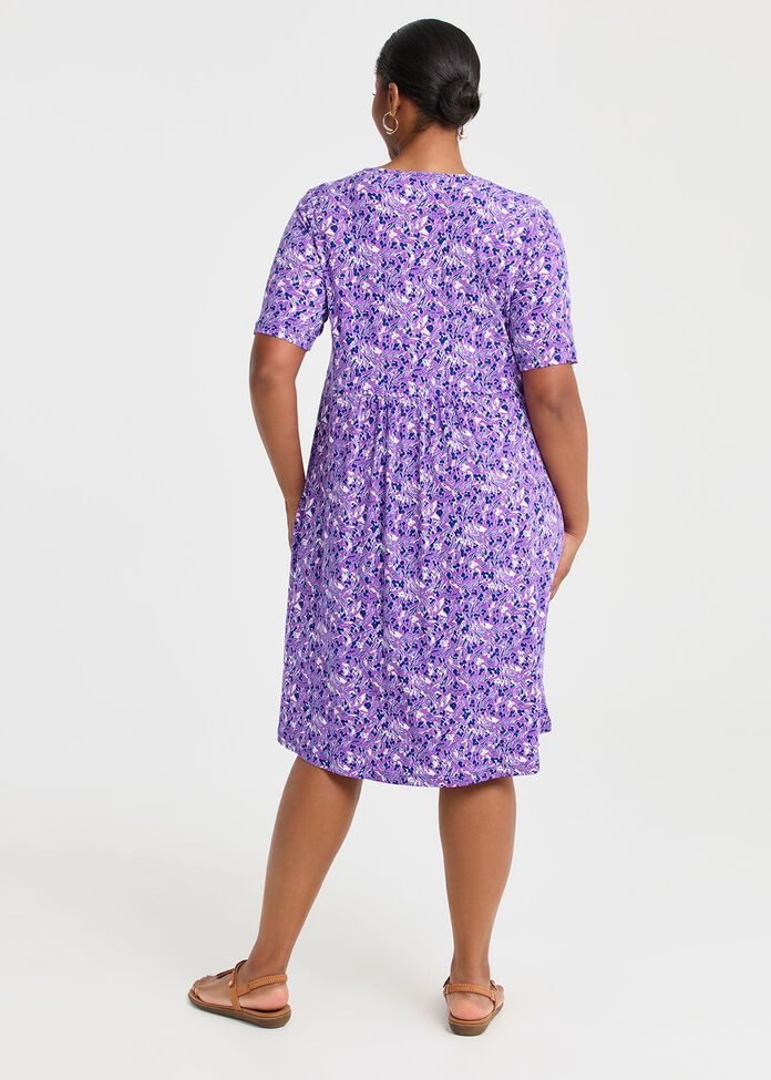 Shop Plus Size Violet Everyday Empire Luna Dress, Purple | Taking Shape AU