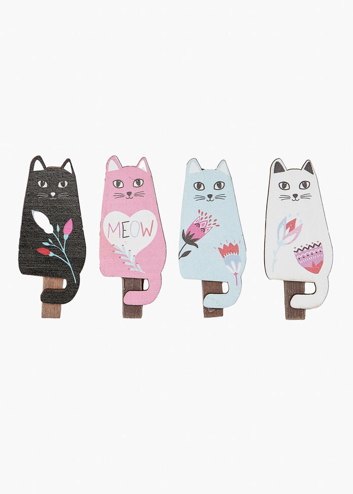 Shop Set of 4 Cat Magnet Clips | Accessories | Taking Shape AU