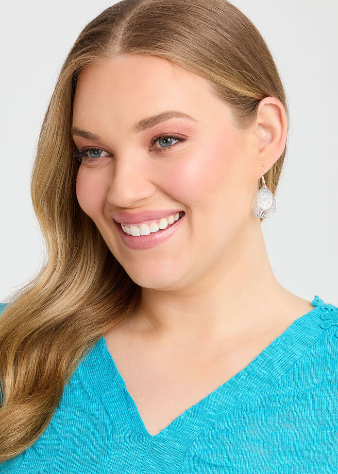 Shop Natural Metal Filigree Earrings in Silver | Accessories | Taking ...