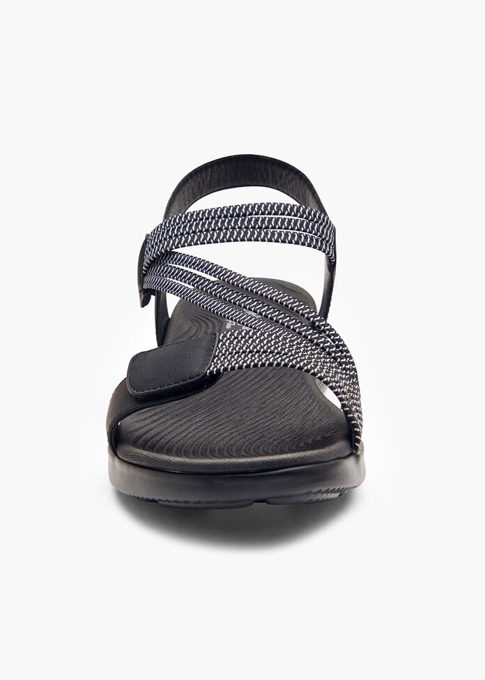 Black & White Flex Comfort Sandals for Women | Taking Shape NZ