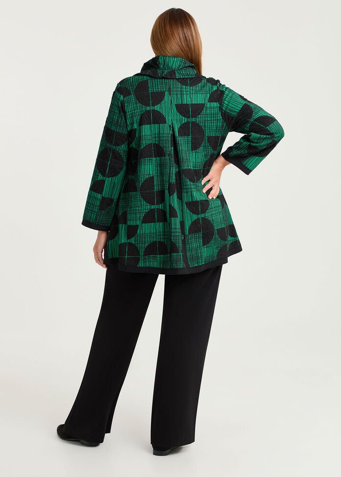 Shop Plus Size Eclipse Swing Jacquard Jacket, Green | Taking Shape AU