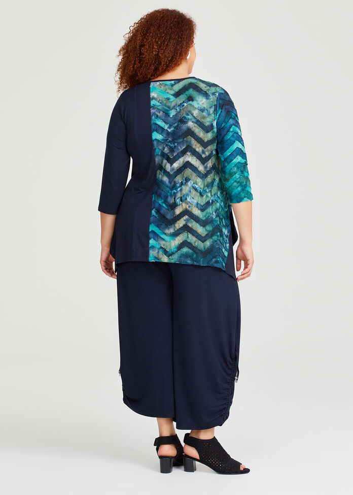 Shop Plus Size Burnout Spliced Natural Top, Multi | Taking Shape AU