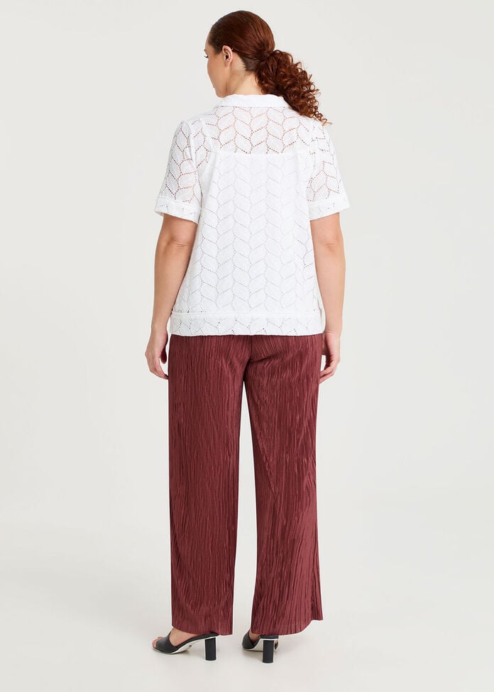 Shop Plus Size Elsa Lace Knit Top, White | Taking Shape NZ