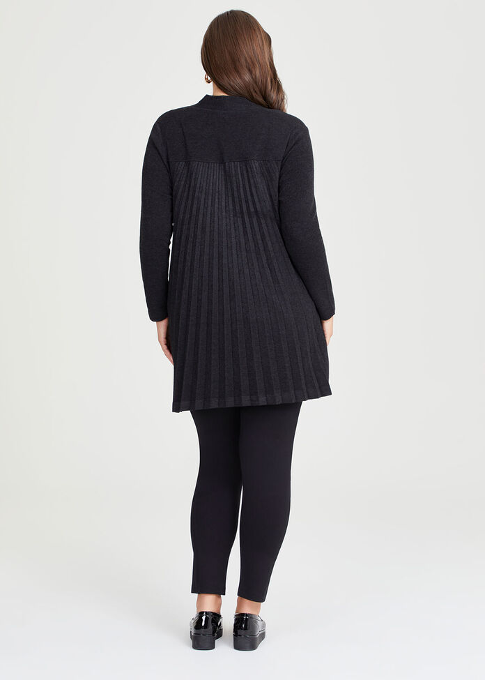 Shop Plus Size Pleat Back Enthuse Cardigan, Black | Taking Shape AU