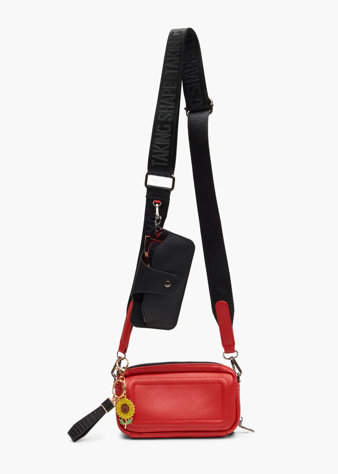 Shop Small Zip Crossbody Bag in Red | Accessories | Taking Shape NZ